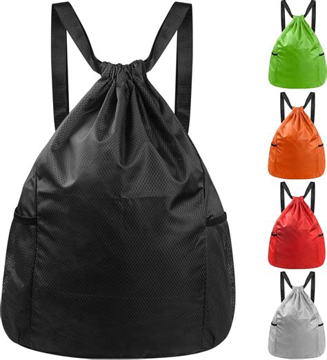 Hexinyigjly Gym Bag Drawstring Backpack Storage Tote Bag For Gym Sports Shopping