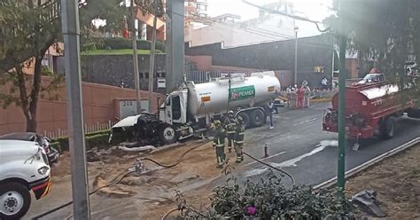 Así Fueron Las Maniobras De Los Servicios De Emergencia De La Cdmx Tras El Choque De Una Pipa De