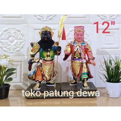 Jual Patung Dewa Pengawal Kwan Kung Kwan Kong Kayu Taiwan 12 Inch Jakarta Utara Toko