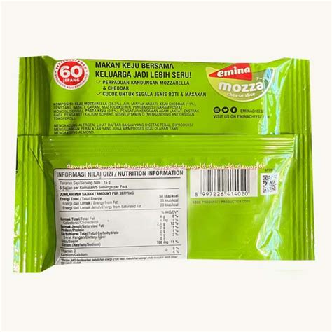 Jual Emina Moza 5lembar Cheese Slize Sensasi Mozzarella And Cheddar Lebih Meleleh Keju Moza Rela