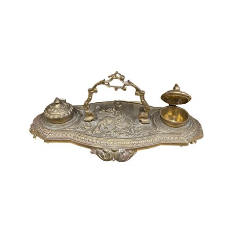 Brass Ink Well Vintage Whimsy Rentals