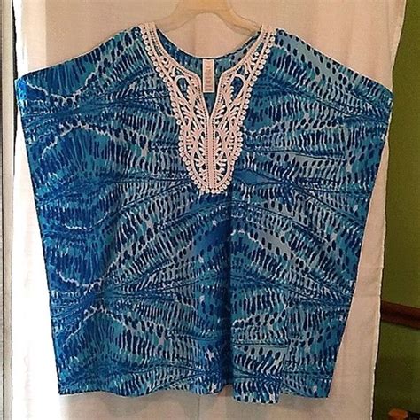 Unknown Tops Vintage Beautiful Blue With White Lace Bathing Suit