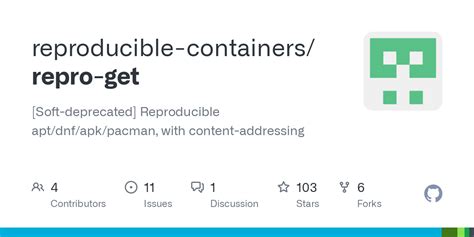 Github Reproducible Containersrepro Get Soft Deprecated Reproducible Aptdnfapkpacman