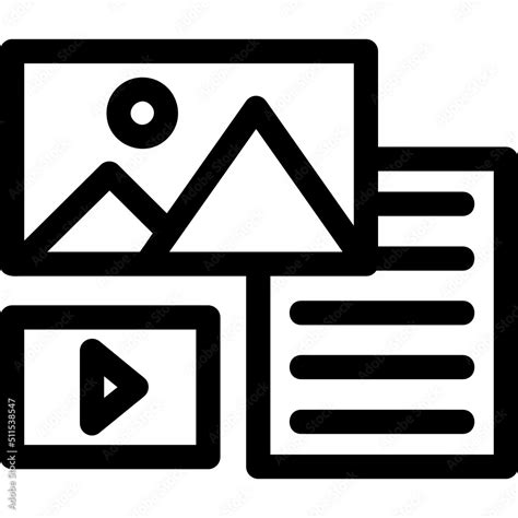 Unstructured Data Icon Stock Vector Adobe Stock