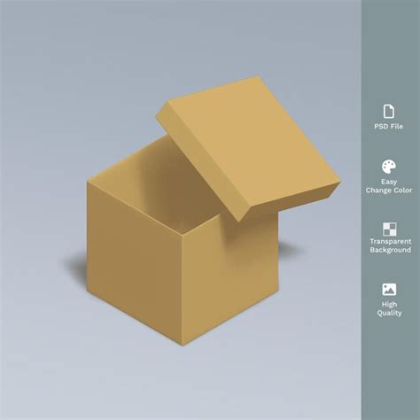 Premium Psd Psd Box Packaging 3d