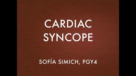 Cardiac Syncope Youtube