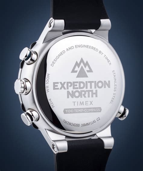 Timex Tw2w24200 Expedition North Tide Temp Compass Watch •