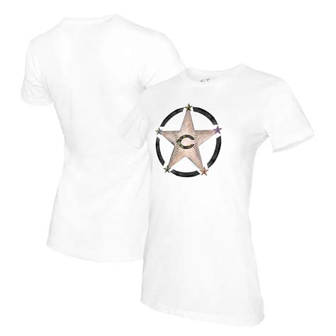 Womens Cincinnati Reds Tiny Turnip White Military Star T Shirt
