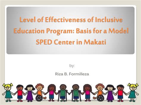Ppt Level Of Effectiveness Of Inclusive Education Program Basis For