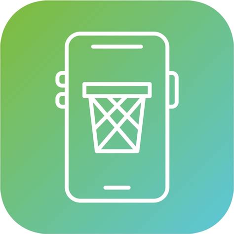 Premium Vector Vector Design Mobile Bin Icon Style