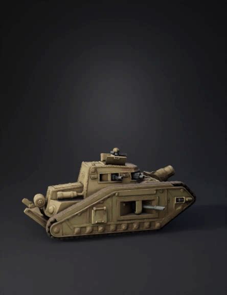 3d Model Tan Military Tank Model With Turret And Tracks