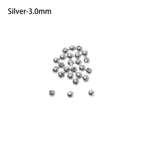 25pcs Slotted Tungsten Beads Fly Tying Bead Tungst Grandado