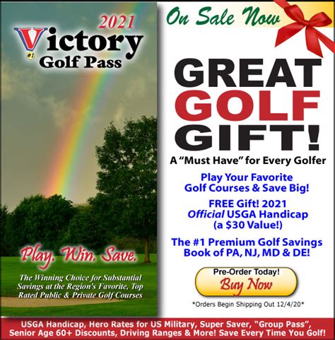 Victory Golf Pass Save Money Every Time You Play Golf