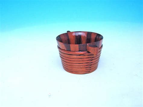 Antique Treen 19thc Small Bicker Drinking Vessel Scottish C1840 60