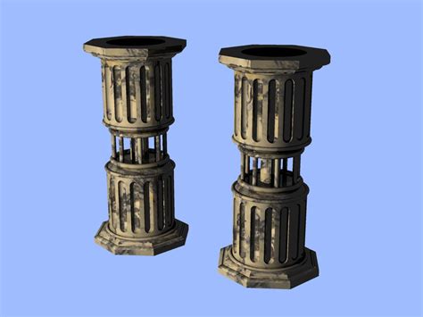 기둥 3d 모델 5 3dm Fbx Obj Free3d