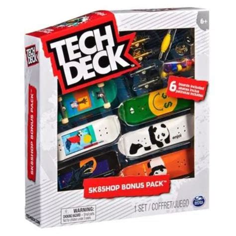Tech Deck Kit Sk8shop Pack Com 6 Skate E Acessórios Sunny