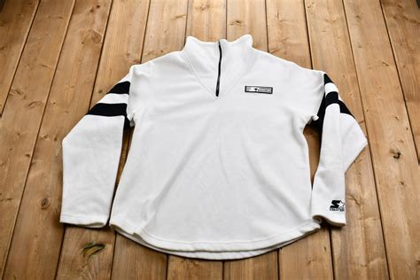 Vintage Starter Quarter Zip Fleece Sweater American Sportswear