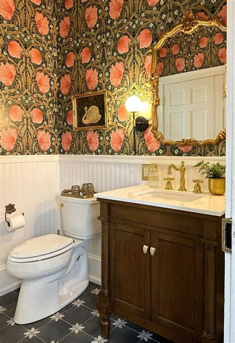 William Morris Wallpaper Bathroom