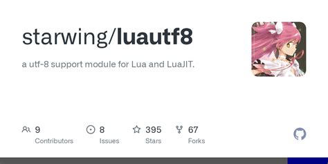 Github Starwing Luautf A Utf Support Module For Lua And Luajit