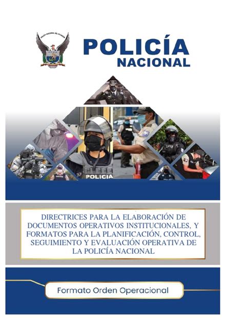 Directrices Para Órdenes Operacionales Pnp Pdf