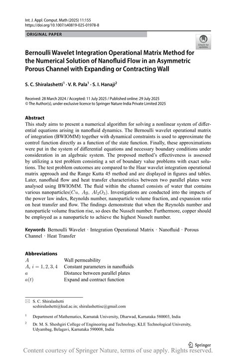 Bernoulli Wavelet Integration Operational Matrix Method For The