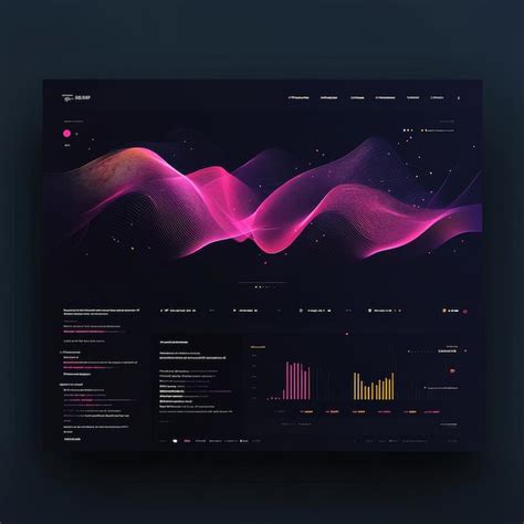 futuristic user interface ui ux design landing page template premium