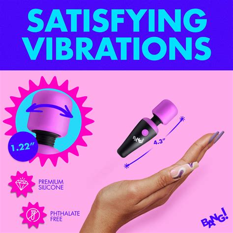 10x Ultra Powerful Silicone Mini Wand Purple Za