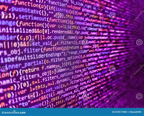 Código Php Em Fundo Azul No Editor De Código Código Html Na Tela Lcd