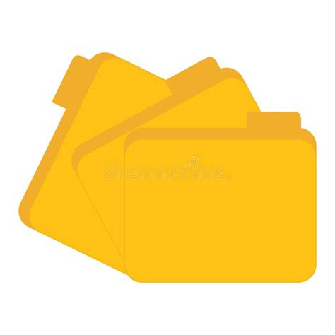 Yellow Files Data Center Related Stock Illustration Illustration Of