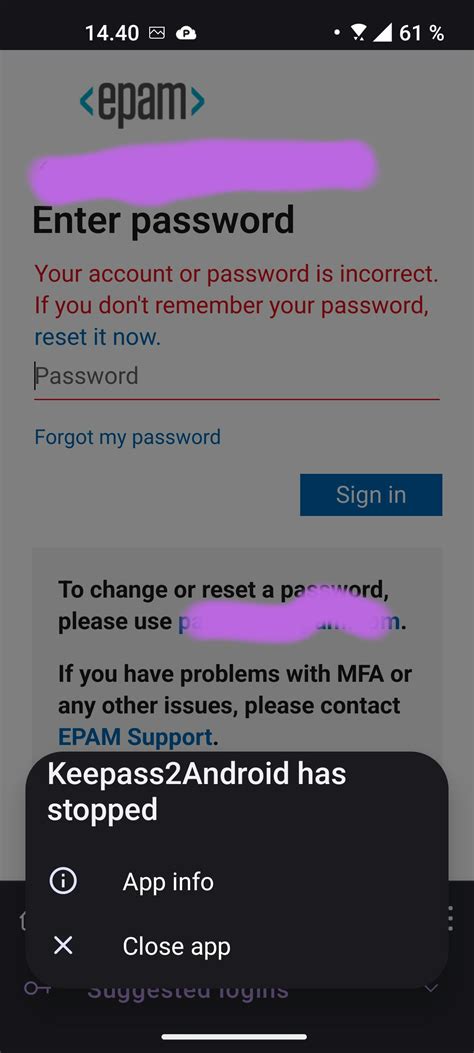 V109e R4 Still Crashes At Saving Creds · Issue 2269 · Philippckeepass2android · Github