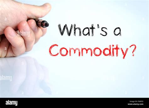 Whats Commodity Text Concept Isolated Over White Background Stock