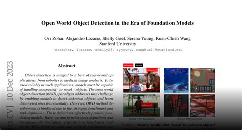 Paper Page Open World Object Detection In The Era Of Foundation Models