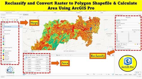 Reclassify And Convert Raster To Polygon Shapefile And Calculate Area