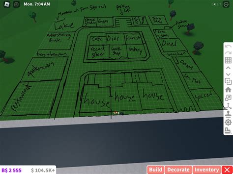 Bloxburg Towns Large Plot Layout