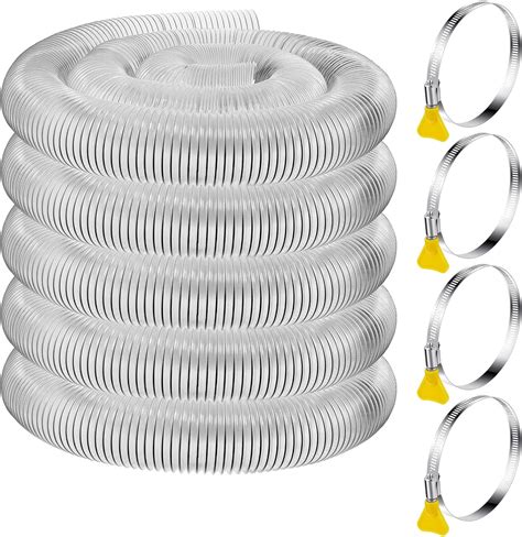 Amylove 25 Inch 50 Ft Heavy Pvc Dust Collection Hose