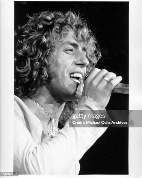 Singer Roger Daltrey Of The Rock And Roll Band The Who Performs