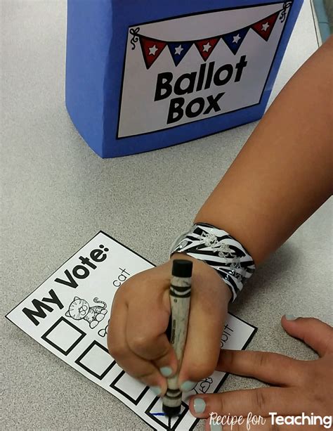Election Day Voting Fun For Kindergarten Recipe For Teaching