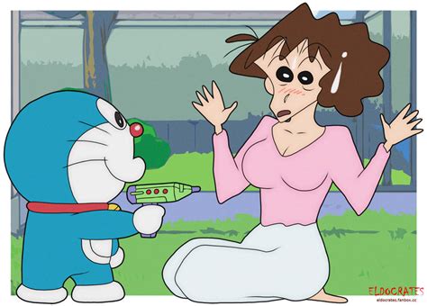 Misae Nohara And Doraemon By Eldocrates On Deviantart