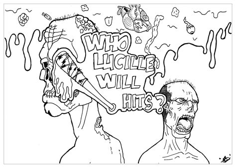 Walking Dead Coloring Pages 2025