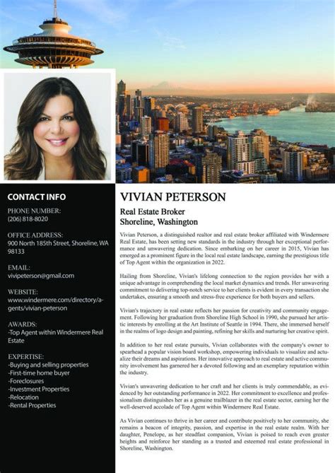 Meet Vivian Peterson Setting New Standards In Real Estate Excellence