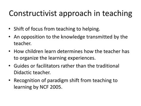 Constructivist Approachpptx