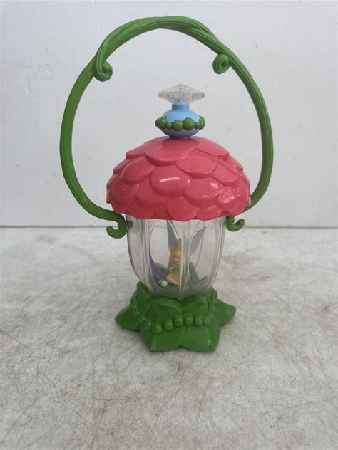 Tinkerbell Lantern Toy Lights Up Talking Disney 10 Green Pink Etsy