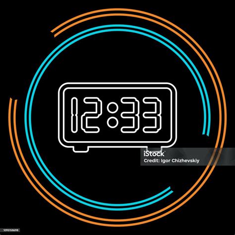 Vector Digital Display Clock Illustration Timer Stock Illustration Download Image Now Alarm