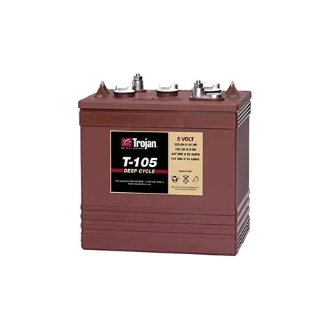 T 105 Trojan 6v 225 Ah Battery Shop