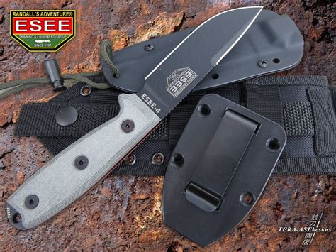 Metsästysveitsi Esee Model 4 Full Tang Rakenne Hiilteräs