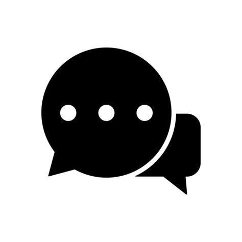 Simple Comment Icon Isolated On White Background 26183918 Vector Art