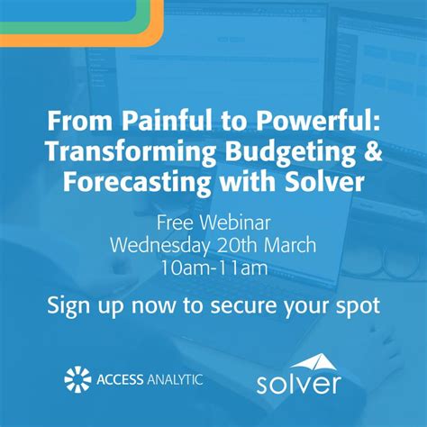 Access Analytic On Linkedin Accessanalytic Solverwebinar Freewebinar