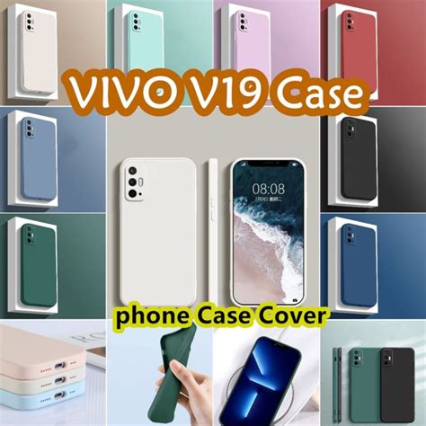 Original For Vivo V19 Silicone Full Cover Case Anti Fingerprint Phone
