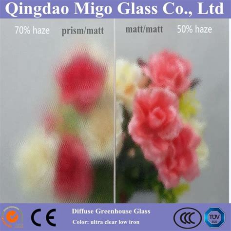 Diffuse Glass Used As Greenhouse Glass Roofs And Side Walls