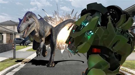Bulkhead Vs Allosaurus Transformers Primeval By Braedimussupreme95 On Deviantart